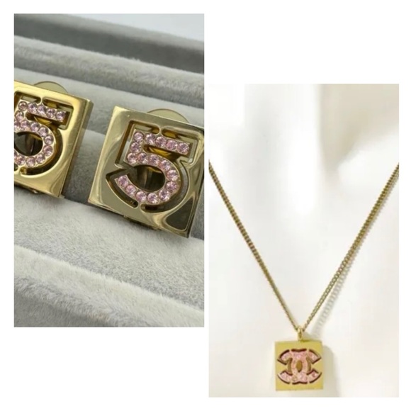 CHANEL | Jewelry | Chanel Matching Necklace Earring Set | Poshmark